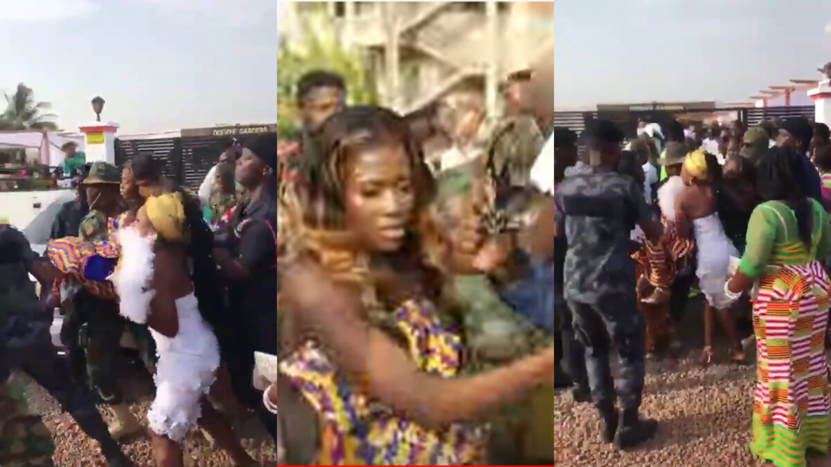 VIDEO: Watch The Moment Fella Makafui Collapsed During Her Traditional ...