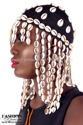 Cowry Shell Wig Cap With Fringe – Fashion GHANA