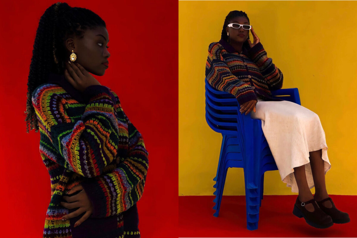 Model Jennifer Kwadade Stuns In Editorial For Vintage Clothing Brand ...