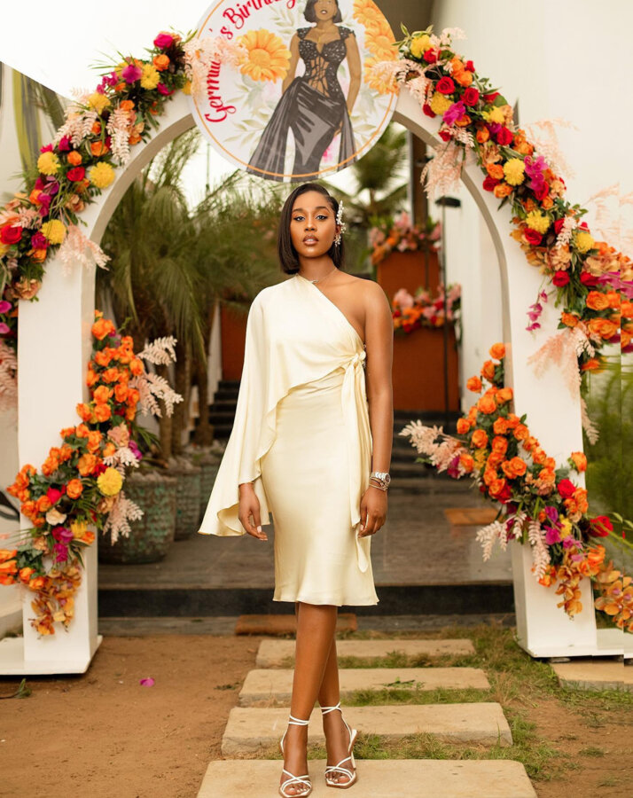 #OOTD: Ivorian Beauty Germina Celebrates Her Birthday In Must-Have Jaw ...