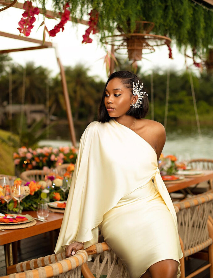 #OOTD: Ivorian Beauty Germina Celebrates Her Birthday In Must-Have Jaw ...