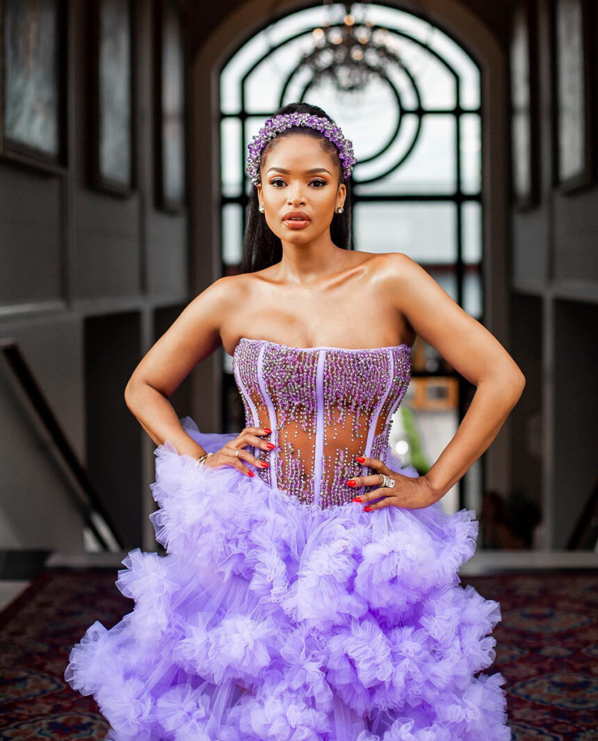 #OOTD: Namibia's Scholtz Ruberto Turns Ayanda Thabethe Into A Disney Princess In This Gorgeous ...