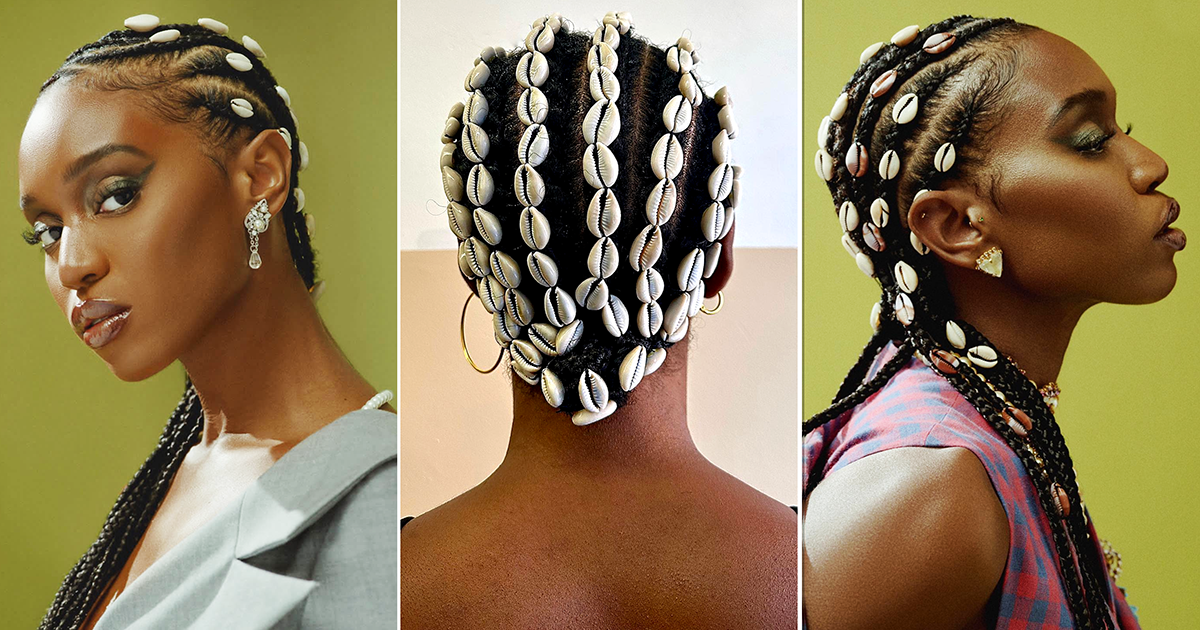 Cornrows With Cowry Shells: A Red Carpet Show Stopper & A Modern Twist ...
